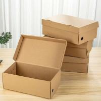 China Mailing 1800gsm CCNB Shoe Packaging Box Brown Corrugated Paper for sale