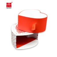 China Sliding Drawer Ribbon Tie Gift Box 40cm X 30cm , CMYK Valentines Heart Box for sale