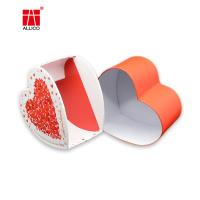 China Sliding Drawer Ribbon Tie Gift Box 40cm X 30cm , CMYK Valentines Heart Box for sale