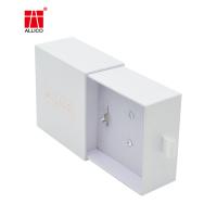 China 128gsm-400gsm White Cardboard Sliding Drawer Gift Boxes For Earring ODM for sale