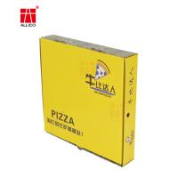 China Yellow B Flute Cardboard Box , Bakery Plain Pizza Boxes 12 Inch for sale