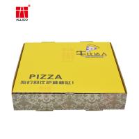 China Yellow B Flute Cardboard Box , Bakery Plain Pizza Boxes 12 Inch for sale
