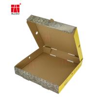 China Yellow B Flute Cardboard Box , Bakery Plain Pizza Boxes 12 Inch for sale