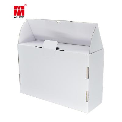 China White 128g Corrugated Garment Packaging Box For Shipping ALLICO for sale