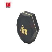 China Gold Stamping Wedding Ring Presentation Box , 88g Hexagon Cardboard Box for sale