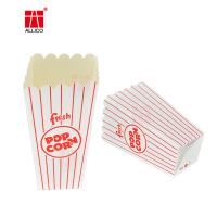 China Red And White Popcorn Food Packaging Gift Boxes 2.9 X 2.9 Inch For Movie for sale
