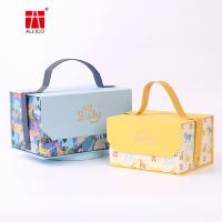 China Hot Stamping Perfume Cardboard Gift Boxes , Carry Handle ALLICO 20cm Gift Box for sale