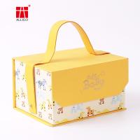 China Hot Stamping Perfume Cardboard Gift Boxes , Carry Handle ALLICO 20cm Gift Box for sale