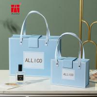 China 600gsm To 1400gsm Packaging Cardboard Gift Boxes With Panel Handle Allico for sale