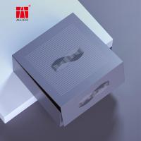 China Cardboard 157gsm 2mm Hinged Lid Box , MDF Magnet 10x10 Gift Box With Lid for sale