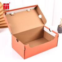 China Spot UV E Flute Corrugated Box , Folding Footwear Packaging Box ALLICO for sale
