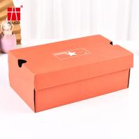 China Spot UV E Flute Corrugated Box , Folding Footwear Packaging Box ALLICO for sale