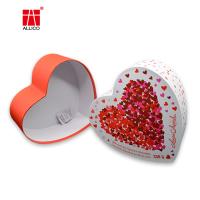 China Textured CMYK Red Heart Shaped Boxes , 10.25×8.5×5.2