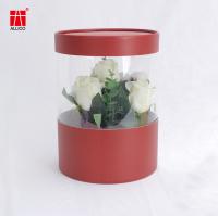China 128-210Gsm C2S Paperboard Flower Bouquet Gift Box With PVC Window for sale