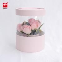 China 128-210Gsm C2S Paperboard Flower Bouquet Gift Box With PVC Window for sale