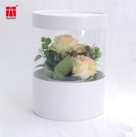 China 128-210Gsm C2S Paperboard Flower Bouquet Gift Box With PVC Window for sale