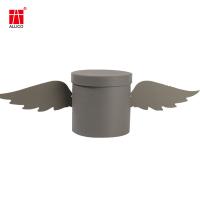 China Angel Wings 5.5inch Round Floral Hat Box For Mother'S Day 4c Print for sale