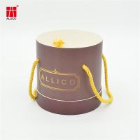 China 600-1000gsm CMYK Brown Flower Bouquet Gift Box Multi Colors Handmade for sale