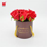 China 600-1000gsm CMYK Brown Flower Bouquet Gift Box Multi Colors Handmade for sale