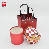 China Round 350g 1.5mm Cardboard Gift Boxes With Ribbon Bow On Lid ODM for sale