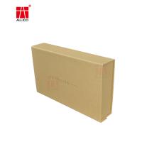 China Ribbon Closure Foldable Shipping Boxes , SGS Brown Kraft Gift Boxes for sale