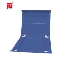 China Blue Flat Foldable Packaging Box 600-800gsm Gold Foil Logo for sale