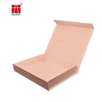 China Pp Lamination Easy Fold Box , 1.5mm Pink Corrugated Shipping Boxes for sale