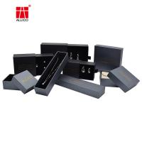 China 80-400gsm Black Cardboard Jewelry Gift Box Cotton EVA Filled for sale