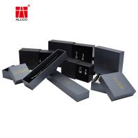 China 80-400gsm Black Cardboard Jewelry Gift Box Cotton EVA Filled for sale