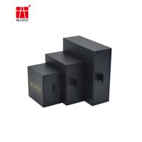China 80-400gsm Black Cardboard Jewelry Gift Box Cotton EVA Filled for sale