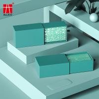 China Blue Yellow Rigid Cardboard Sliding Drawer Gift Boxes Customized Printing for sale