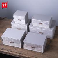 China Custom Logo UV Packaging Sliding Drawer Gift Boxes White Cardboard Gift Box for sale
