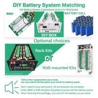 China DIY Battery Case for 24V 48V 51.2V 280Ah Lifepo4 Battery Box 15Kwh 16S EV 302Ah 320Ah LiFePO4 Akku Stackable DIY Kits for sale