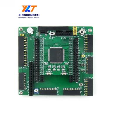 China Min. Silkscreen Text Size 0.2mm Volume PCB Assembly with HASL Surface Finish and Circle Pcb Outline for sale