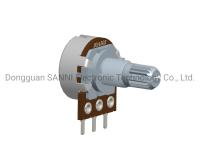 China Single Unit Shaft Sealed Rotary Potentiometer 16mm Horizontal Mount RV16110N0 for sale