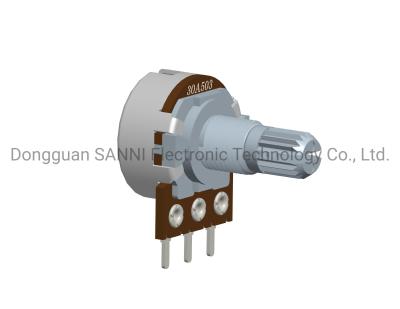 China Single Unit Shaft Sealed Rotary Potentiometer 16mm Horizontal Mount RV16110N0 for sale
