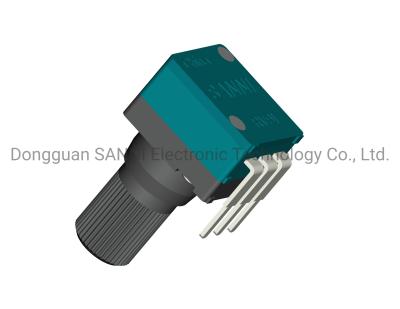 China RV97PFN0 Rotary Vertical Pcb Mount Potentiometer 9mm Single Unit for sale