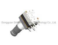 China 18 Detent Digital Rotary Encoder With Push Switch 8mm Metal Shaft Sealed Type for sale