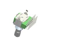 China 12mm Vertical Type Sealed Rotary Switch For Channel Selection RS121AB7 for sale