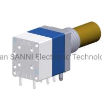 China RV8711GS Dual Unit Rotary Potentiometer Square Shape For Volume Control for sale