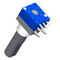 China Pulse Absolute Rotary Shaft Encoder 16 Dedent Metal Shaft Sealed With 20000 Cycles for sale