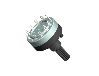 China 26mm Insulated Shaft Multi Way Rotary Switch for sale