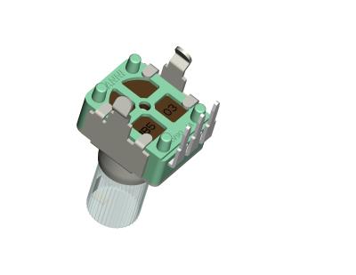 China Low Price Customized Shaft Length Rotary Electrical Potentiometer With 10 Rotational Life for sale