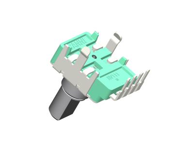 China Mono Adjustable Plastic/Metal Rotary Potentiometer 6mm Shaft 300Ω-3MΩ Resistance Round/Flat Shaft Type for sale