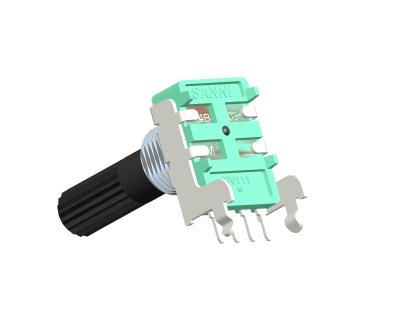 China Low Price Single Gang Rotary Potentiometer Plastic/Metal Shaft Through Hole/DIP Mount 100MΩ Insulation Resistance for sale