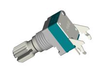 China Smooth Control 6mm-20mm Shaft Length Rotary Potentiometer Plastic/Metal for sale