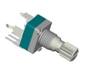 China Resistance Rotary Potentiometer 300Ω-3MKΩ Normal Or Custom Shaft 10000 Cycles for sale