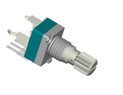 China Resistance Rotary Potentiometer 300Ω-3MKΩ Normal Or Custom Shaft 10000 Cycles for sale
