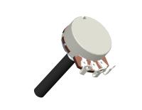China Rotary Potentiometer Plastic Metal 0.05W 500VAC Insulation Resistance 100MΩ Min for sale