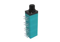 China 9mm 8 Gang Rotary Mono Potentiometer With Customized Plastic Shaft For Audio for sale